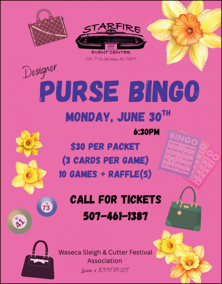 Purse Bingo, Starfire Event Center, Waseca, MN