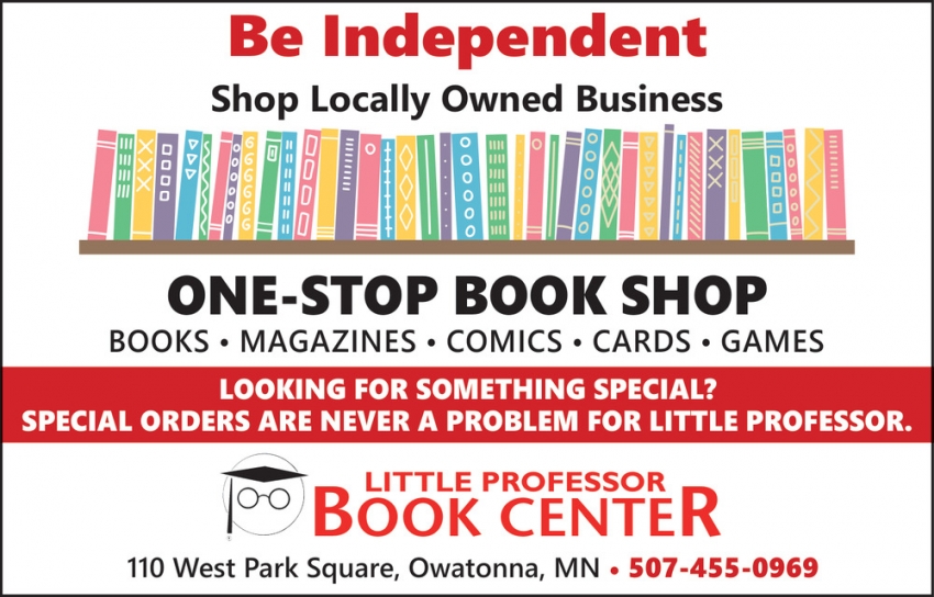 One-Stop Book Shop, Little Professor Book Center, Owatonna, MN